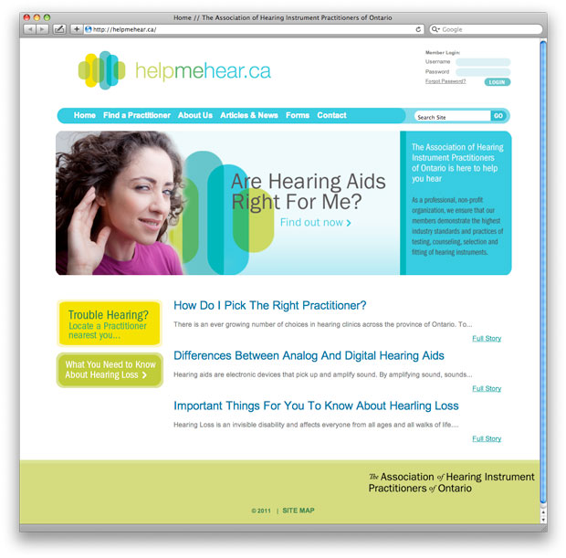 Help Me Hear - Website Design - Swerve Design